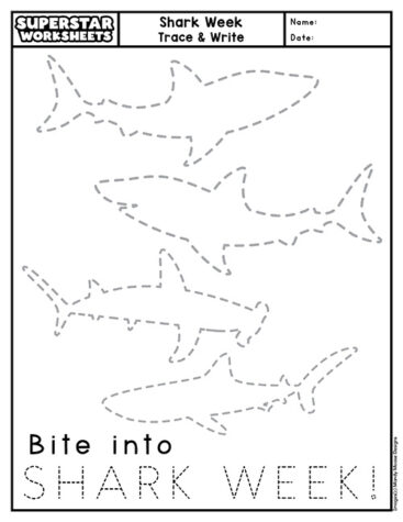 Shark Week Printables (Free Printables) - Superstar Worksheets