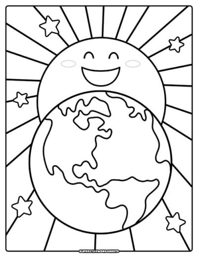 Sun Coloring Pages (Free Printables) - Superstar Worksheets