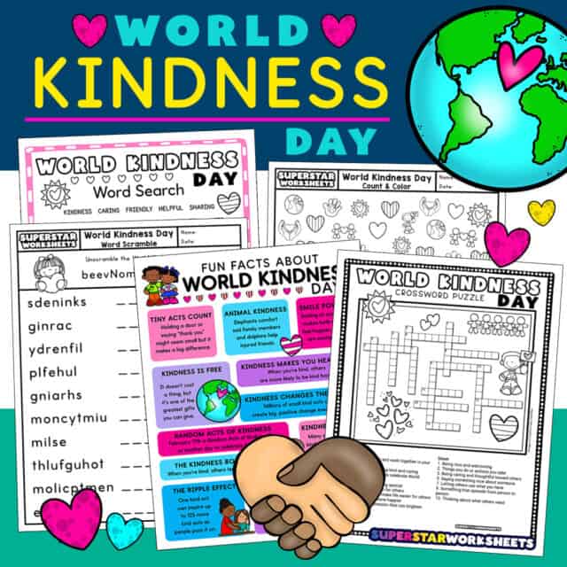 World Kindness Day (Free Printables) - Superstar Worksheets
