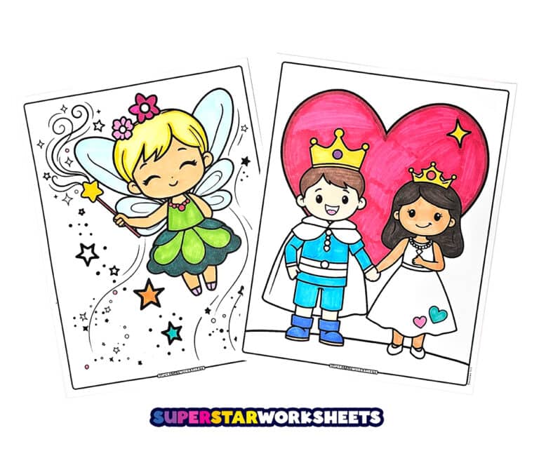 Princess Coloring Pages (Free Printables) - Superstar Worksheets